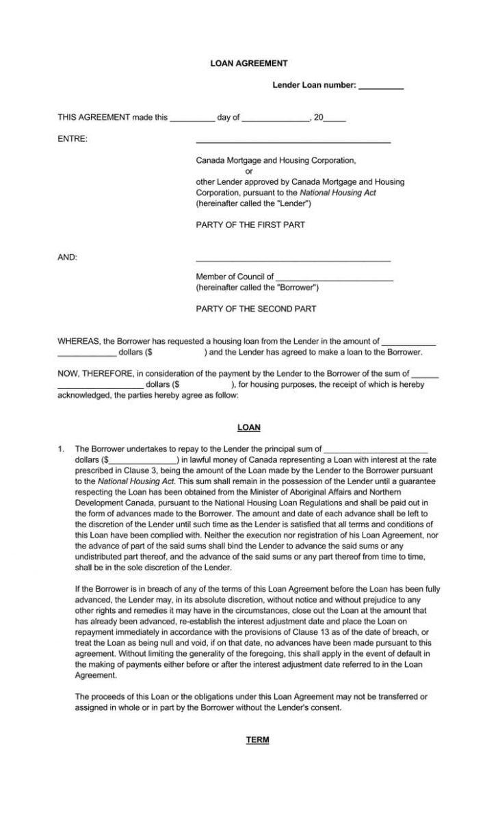Intercompany Loan Agreement 38 Free Loan Agreement Templates Forms Word 