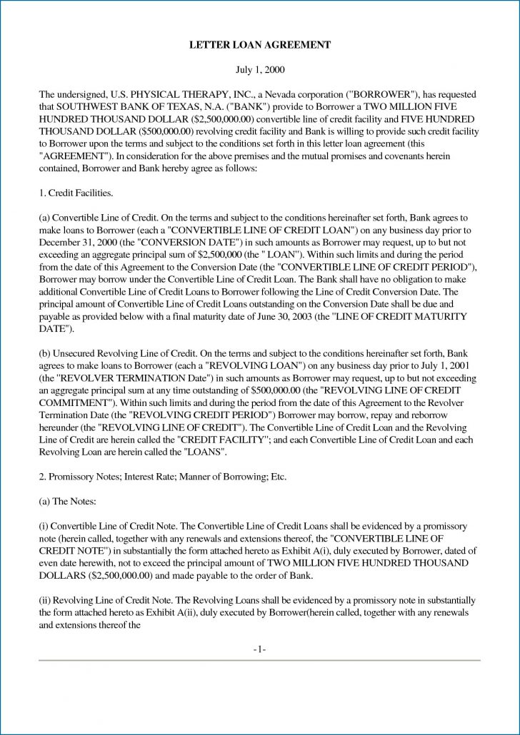 Agreement Format Between Two Persons Awesome Sample Loan Agreement ...