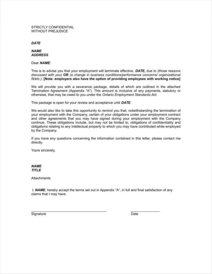 Employee Termination Agreement Sample 20 Agreement Termination Letters Employee Termination Agreement Sample 20 Agreement Termination Letters
