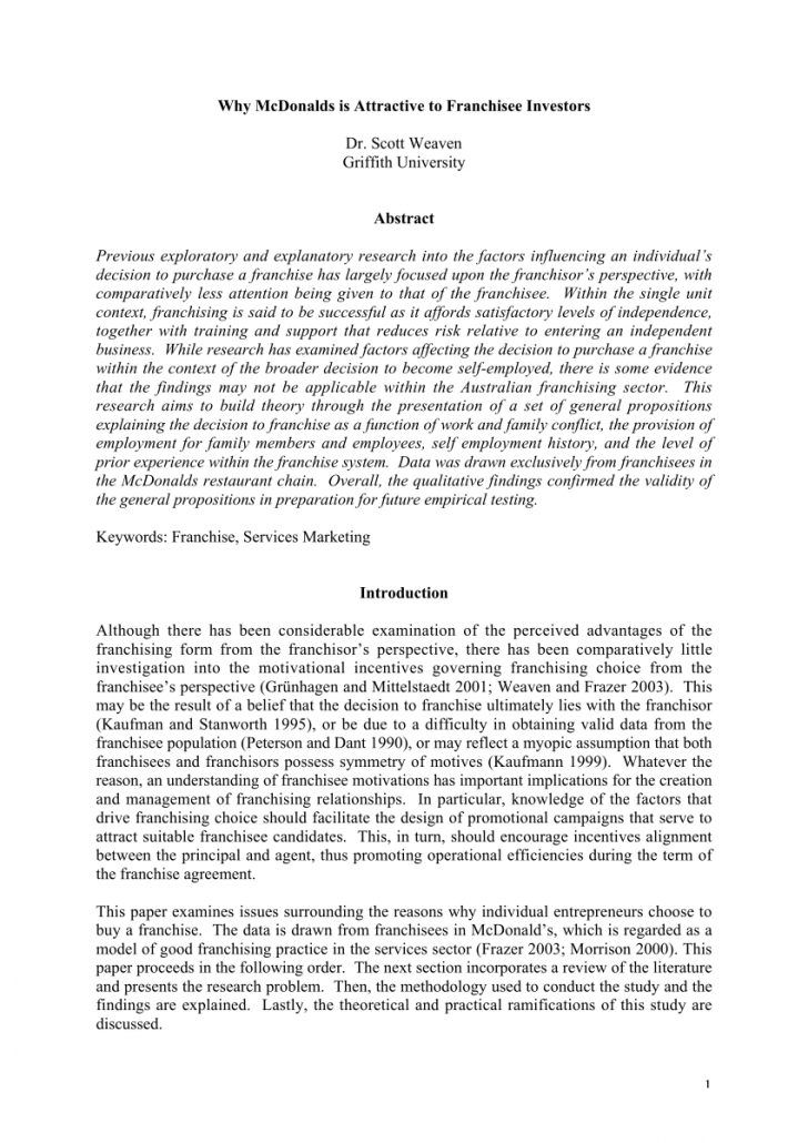 Mcdonalds Franchise Agreement Pdf Why Mcdonalds Is Attractive To ... Mcdonalds Franchise Agreement Pdf Why Mcdonalds Is Attractive To ...