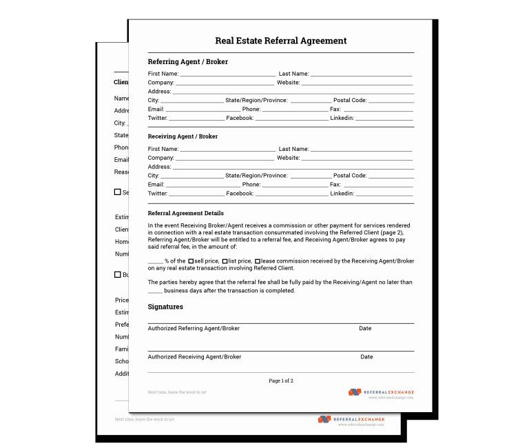 Referral Fee Agreement Form 28 Fresh Referral Fee Agreement Template ...