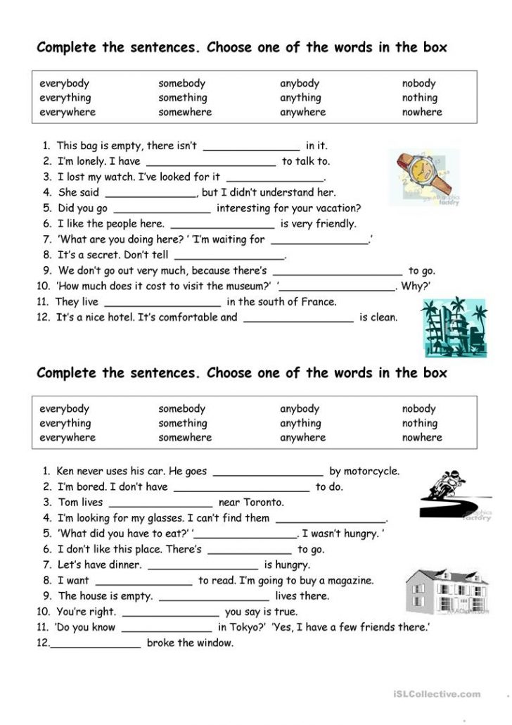 Subject Verb Agreement For Indefinite Pronouns English Esl Indefinite ...