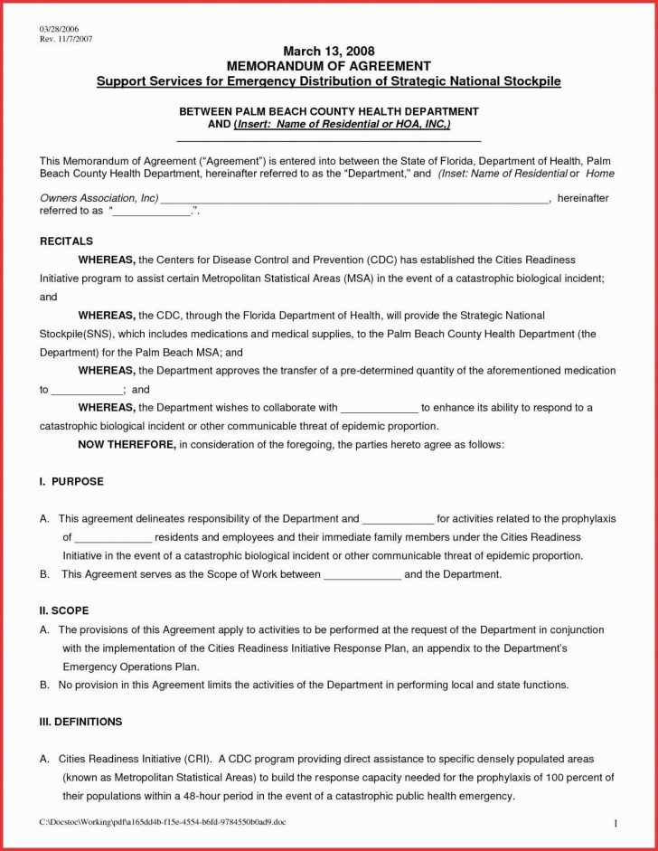 Understanding Agreement Sample Exclusivity Agreement Sample Memorandum ...