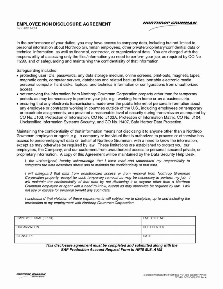 Workers Agreement Sample Confidentiality Statement Example Free Social ...